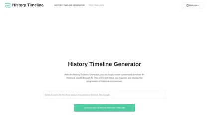Everything AI - History timeline generator